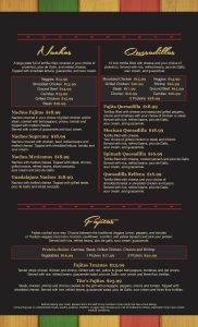 Menu – Tito’s Mexican Bar & Grill