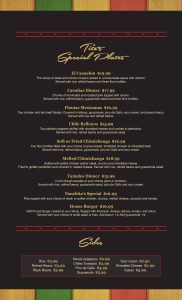 Menu – Tito’s Mexican Bar & Grill